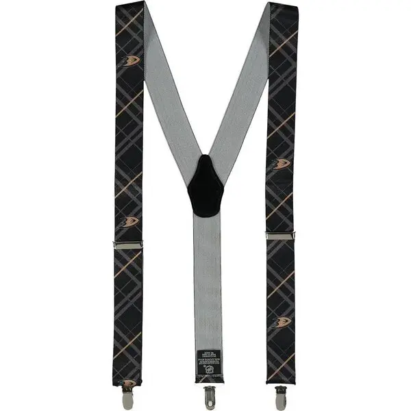 EAGLES WINGS Anaheim Ducks Patterned Suspenders - Black
