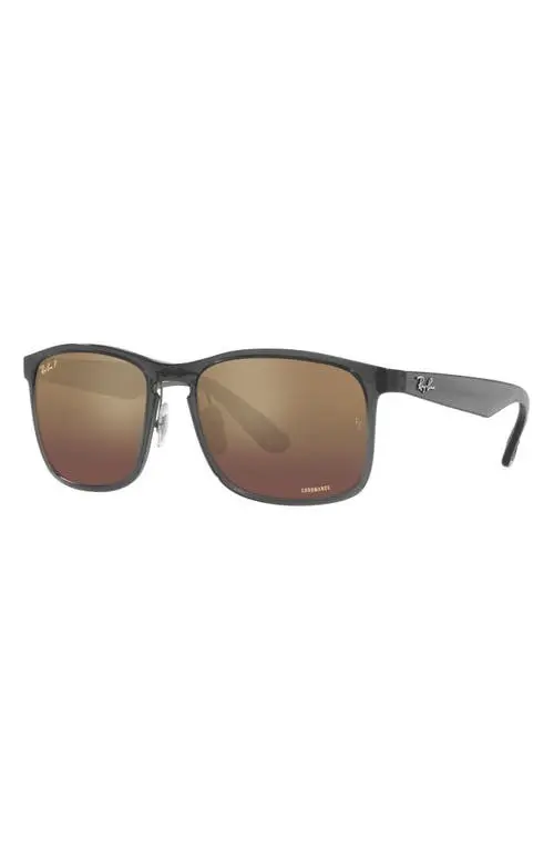 Ray-ban 58mm Rectangle Sunglasses - Grey