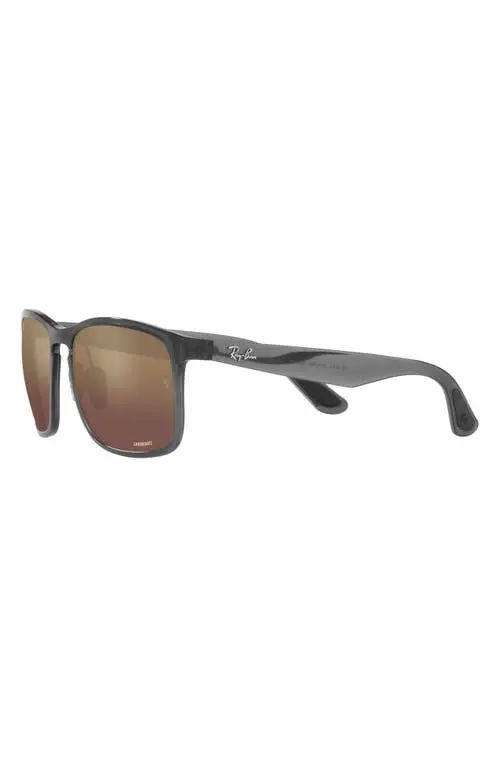 Ray-ban 58mm Rectangle Sunglasses - Grey