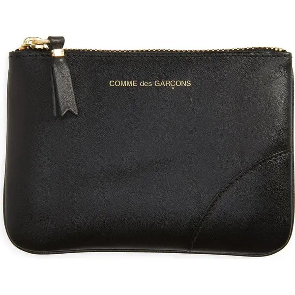 Comme Des Garçons Classic Leather Zip Pouch - Black