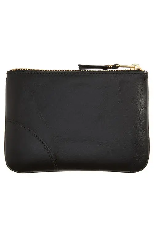 Comme Des Garçons Classic Leather Zip Pouch - Black