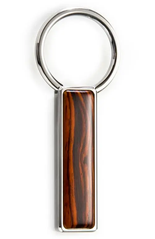 M-CLIP® Cocobolo Wood Key Chain - Silver/brown