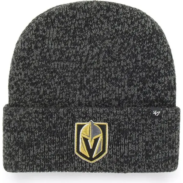 '47 Vegas Golden Knights Brain Freeze Cuffed Knit Hat - Black