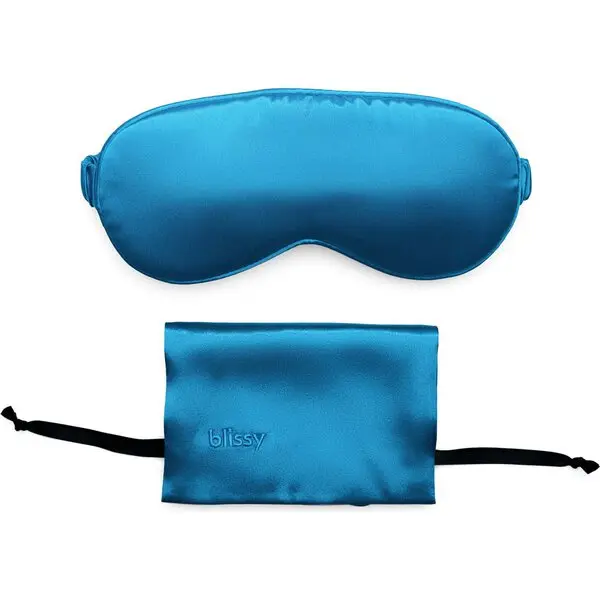 BLISSY Silk Sleep Mask - Aqua