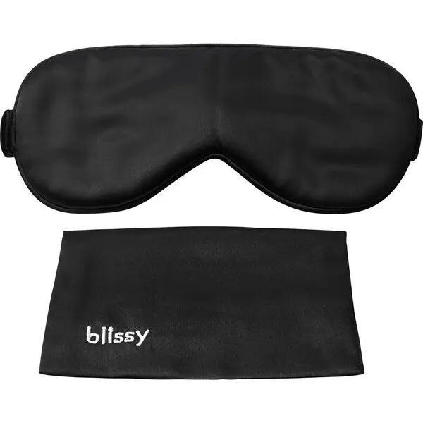 BLISSY Silk Sleep Mask - Black