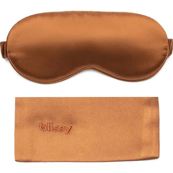 BLISSY Silk Sleep Mask - Bronze