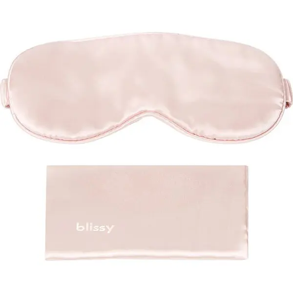 BLISSY Silk Sleep Mask - Light Pink