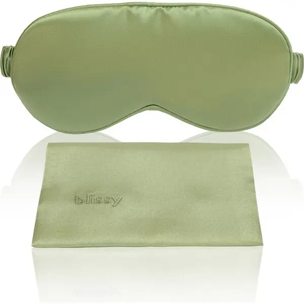 BLISSY Silk Sleep Mask - Olive