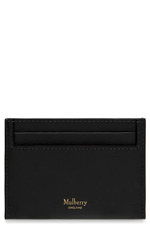 Mulberry Leather Card Case - Black