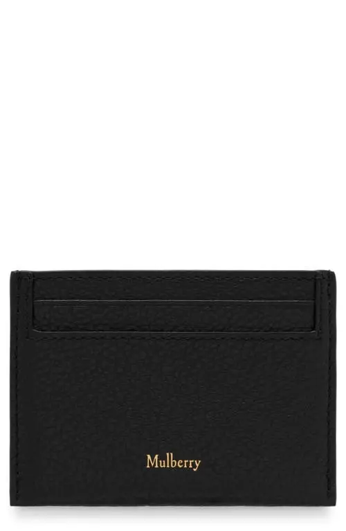 Mulberry Leather Card Case - Black