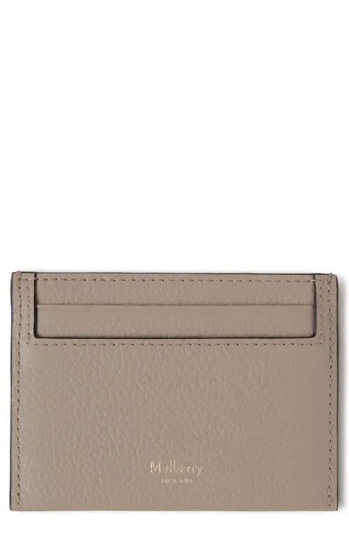 Mulberry Leather Card Case - Cashmere Taupe
