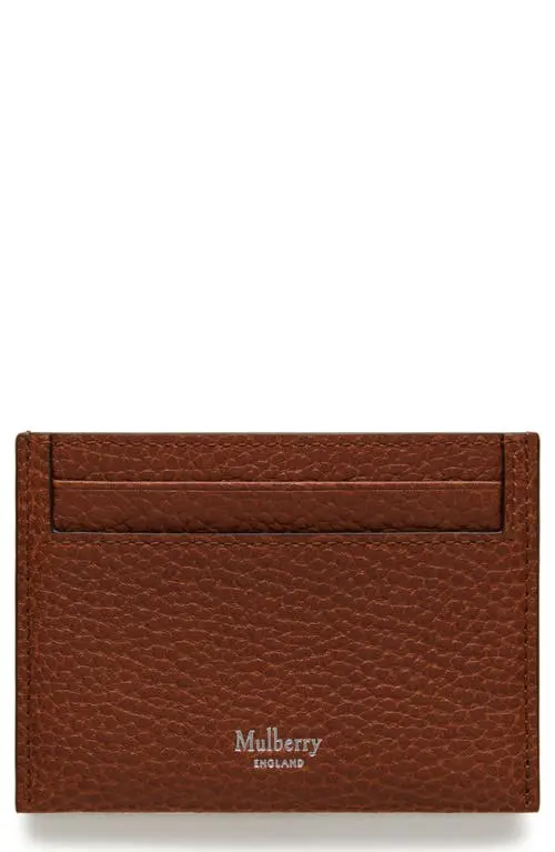 Mulberry Leather Card Case - Oak
