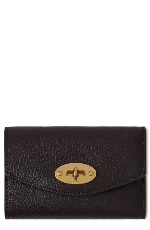 Mulberry Darley Folded Leather Wallet - Ebony