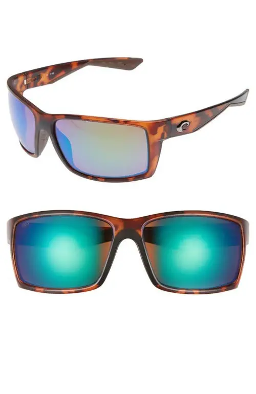 COSTA DEL MAR Polarized Sunglasses - Tortoise/green Mirror