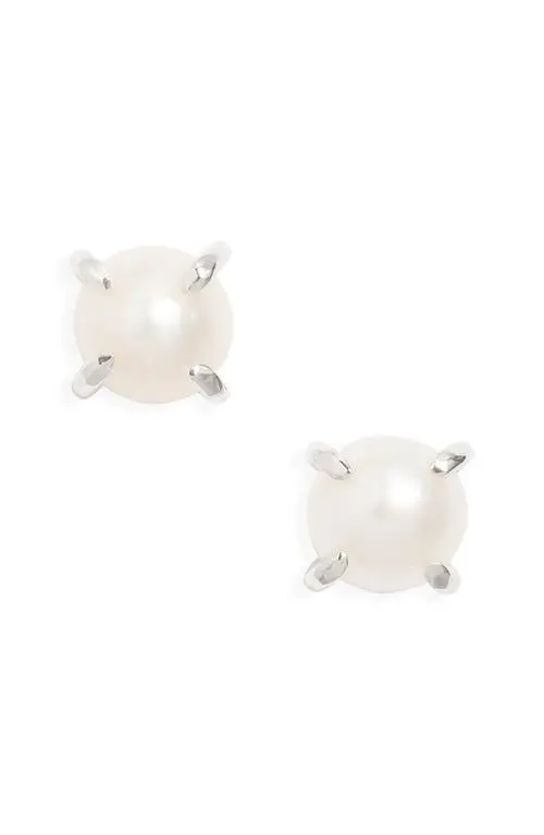 NASHELLE Cultured Pearl Stud Earrings - Sterling Silver