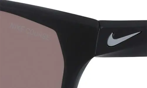Nike Maverick Rge 59mm Rectangular Sunglasses - Matte Black/course Tint