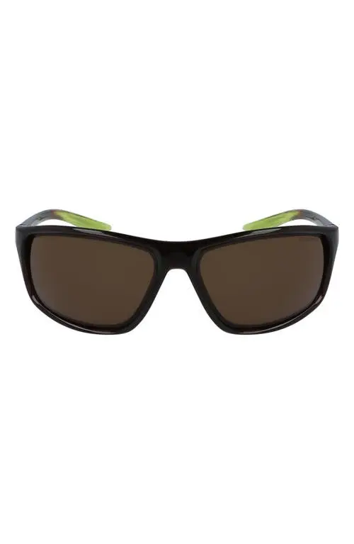 Nike Adrenaline Rectangle Sunglasses - Velvet Brown/med Olive/brown