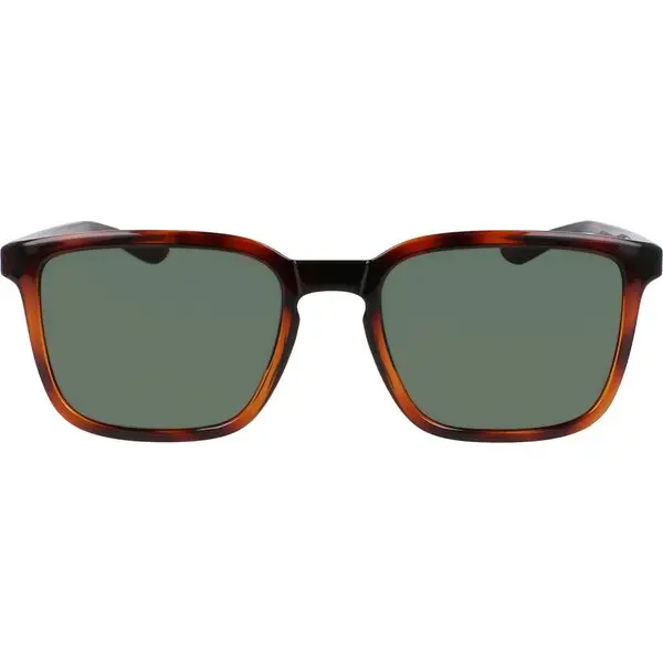 Nike Circuit 55mm Square Sunglasses - Soft Tortoise/green