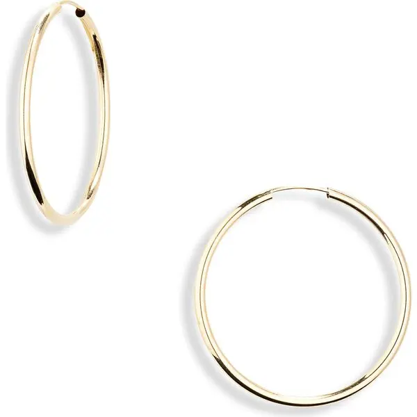 Bony Levy Essentials 14k Gold Thin Hoop Earrings - 14ky