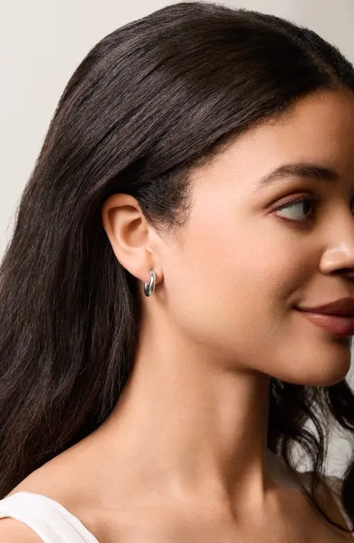 Bony Levy 14k Gold Smooth Hoop Earrings - 14kw