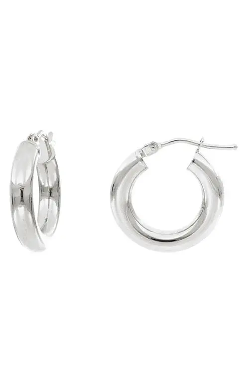 Bony Levy 14k Gold Hoop Earrings - White Gold
