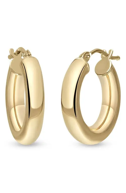 Bony Levy 14k Gold Smooth Hoop Earrings - Yellow