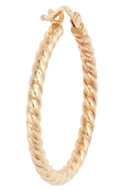 Bony Levy 14k Gold Rope Hoop Earrings