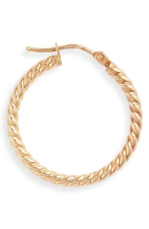 Bony Levy 14k Gold Rope Hoop Earrings