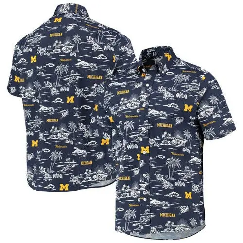 Reyn Spooner Michigan Wolverines Classic Button-down Shirt