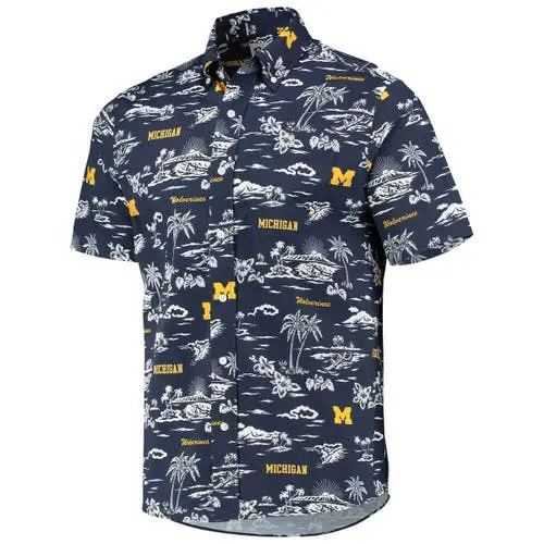 Reyn Spooner Michigan Wolverines Classic Button-down Shirt