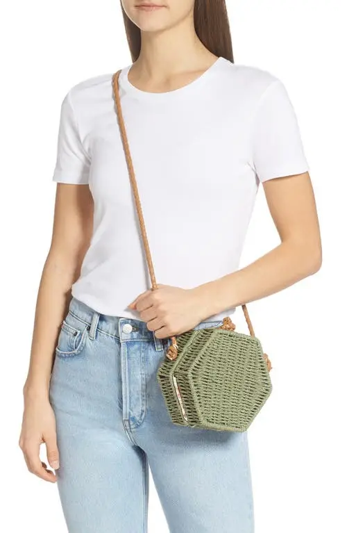 MALI + LILI Lexi Woven Crossbody Bag