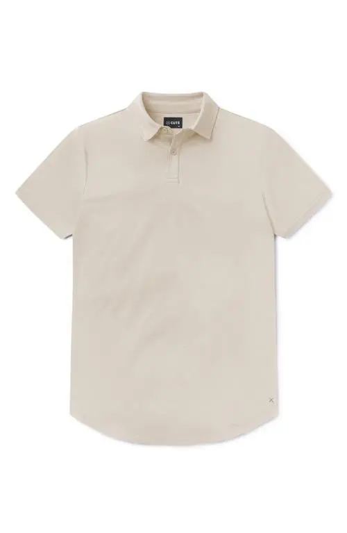 CUTS Trim Fit Cotton Blend Polo - Clay