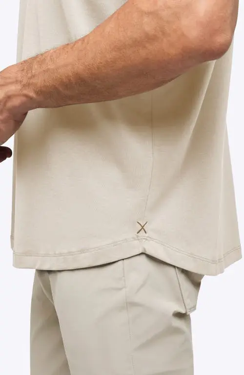 CUTS Trim Fit Cotton Blend Polo - Clay
