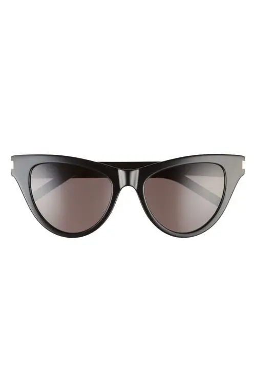 Saint Laurent 54mm Cat Eye Sunglasses - Black/black
