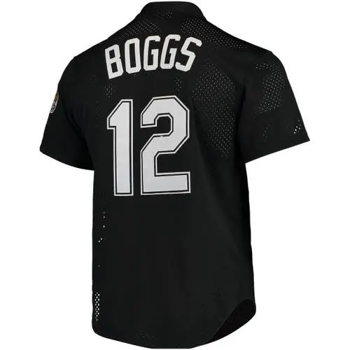 Mitchell & Ness Wade Boggs Tampa Bay Rays 1991 Cooperstown Collection Mesh Batting Practice Jersey