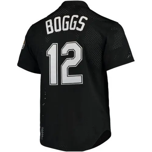 Mitchell & Ness Wade Boggs Tampa Bay Rays 1991 Cooperstown Collection Mesh Batting Practice Jersey