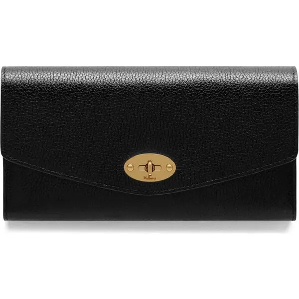 Mulberry Darley Leather Continental Wallet - Black