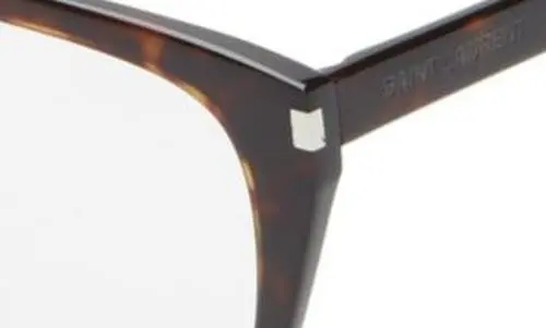 Saint Laurent 57mm Square Optical Glasses - Havana