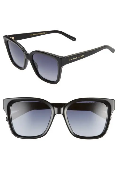 Marc Jacobs 53mm Square Sunglasses - Black/dark Grey