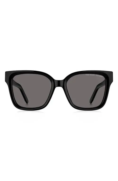 Marc Jacobs 53mm Square Sunglasses - Blackgrey/gray