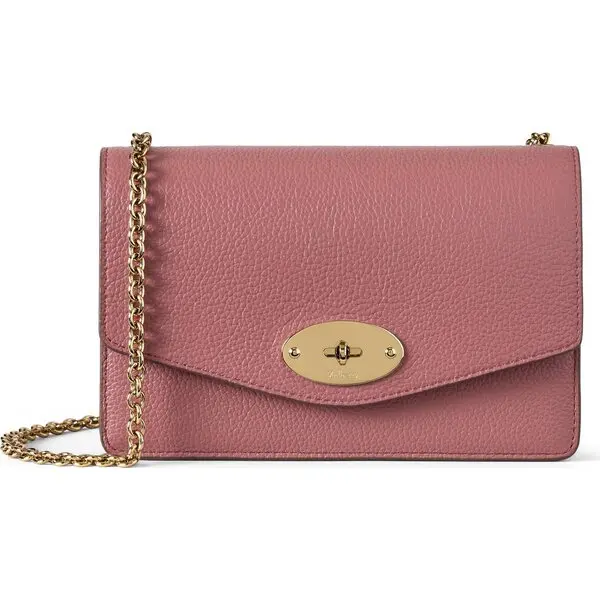 Mulberry Small Darley Leather Clutch - Pink Scrumpy
