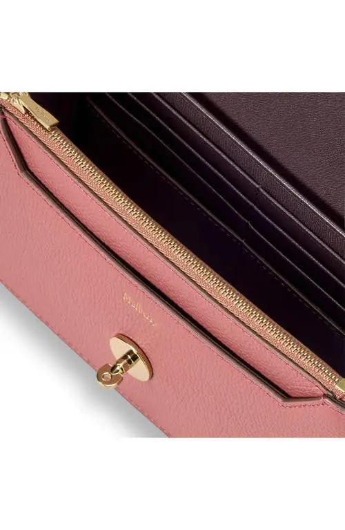 Mulberry Small Darley Leather Clutch - Pink Scrumpy