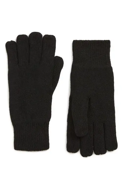 Barbour Carlton Stretch Wool Gloves - Black