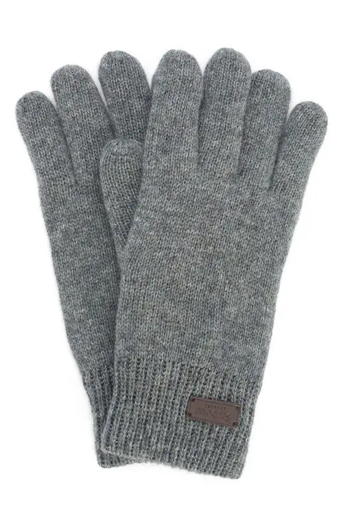 Barbour Carlton Stretch Wool Gloves - Grey