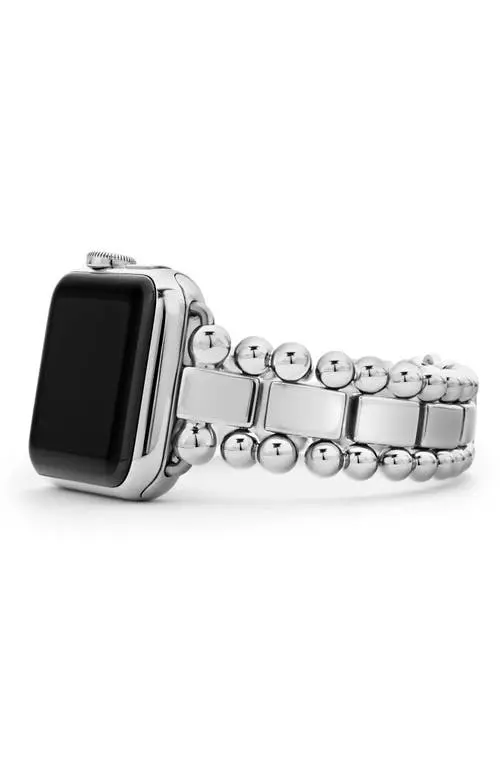 Lagos Smart Caviar Apple Watch® Band - Silver