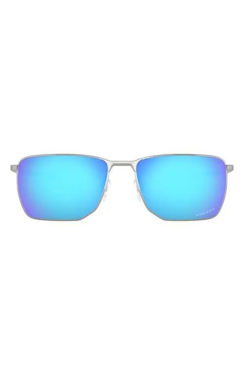 Oakley Ejector 58mm Navigator Sunglasses - Satin Chrome/prizm Sapphire
