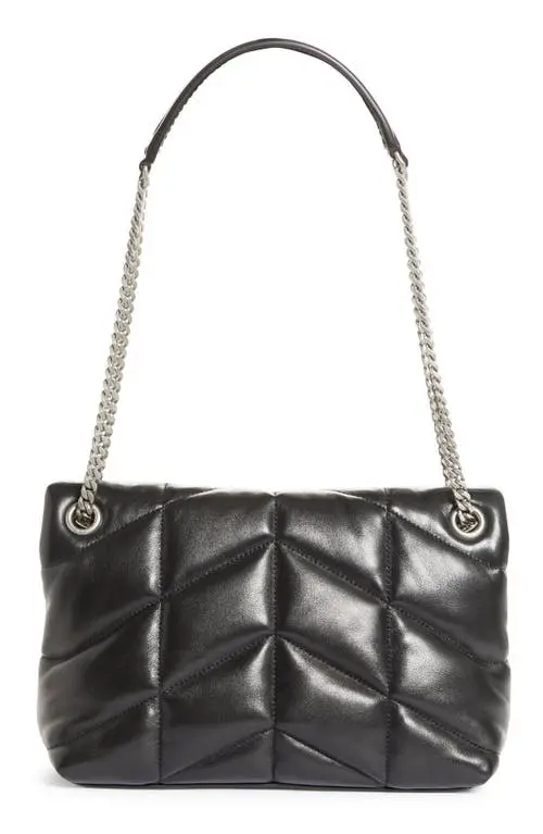 Saint Laurent Small Lou Puffer Bag - 1000 Nero