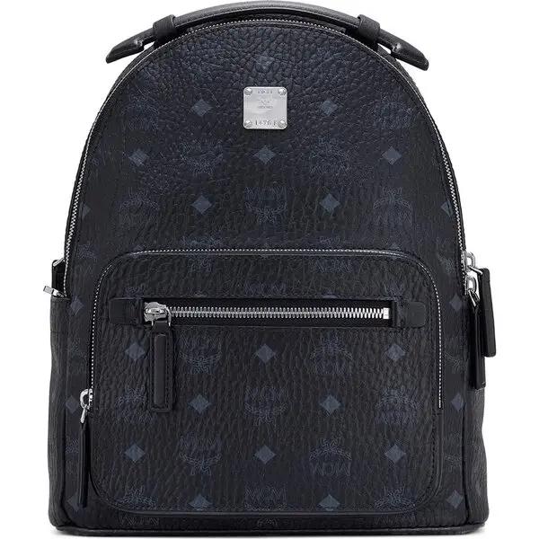 Mcm Stark 32 Visetos Coated Canvas Backpack