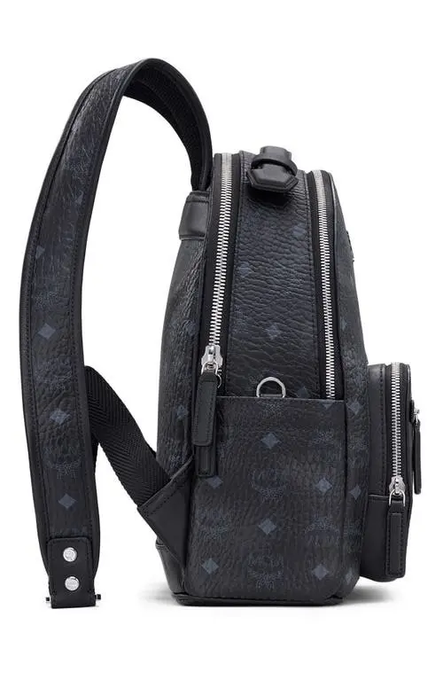 Mcm Stark 32 Visetos Coated Canvas Backpack