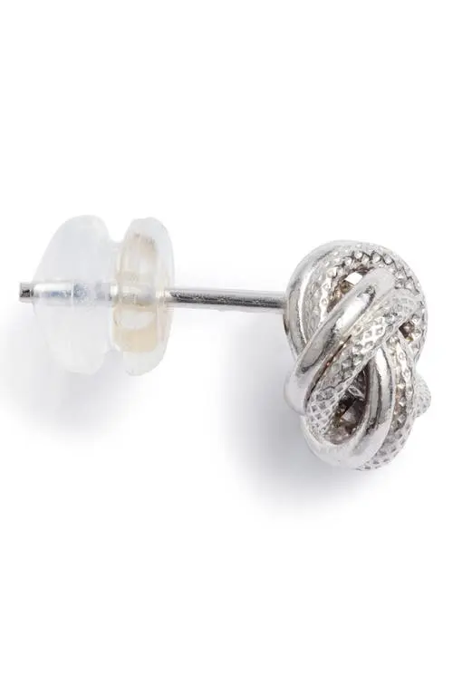 Bony Levy 14k Gold Knot Stud Earrings - 14k White Gold